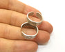 2 Silver Ring Blank Ring Mounting Adjustable Ring Blank (6mm)Antique S ...
