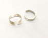 2 Silver Ring Blank Ring Mounting Adjustable Ring Blank (6mm)Antique S ...
